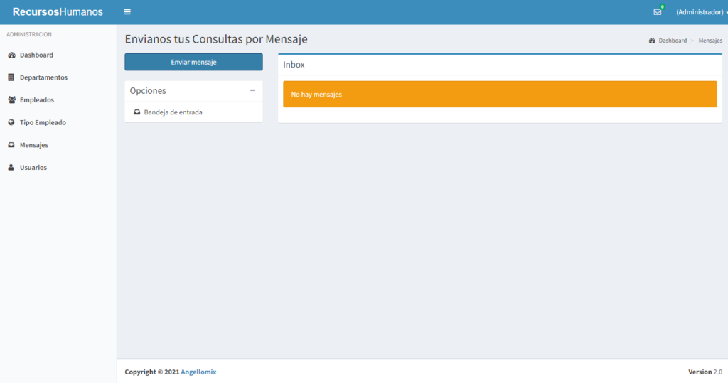 Sistema web para el control de empleados en una empresa PHP y MySQL ...