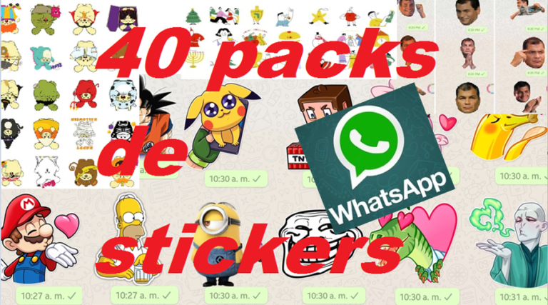40 packs de stickers gratis para WhatsApp - Angellomix
