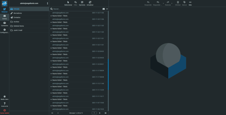 Roundcube webmail - Angellomix